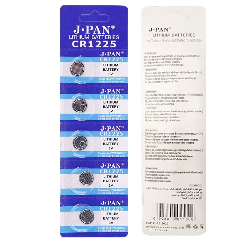 Pin Khuy Cúc Áo pin nút CR1225 3V Lithium dùng cho đồng hồ, thiết bị ...