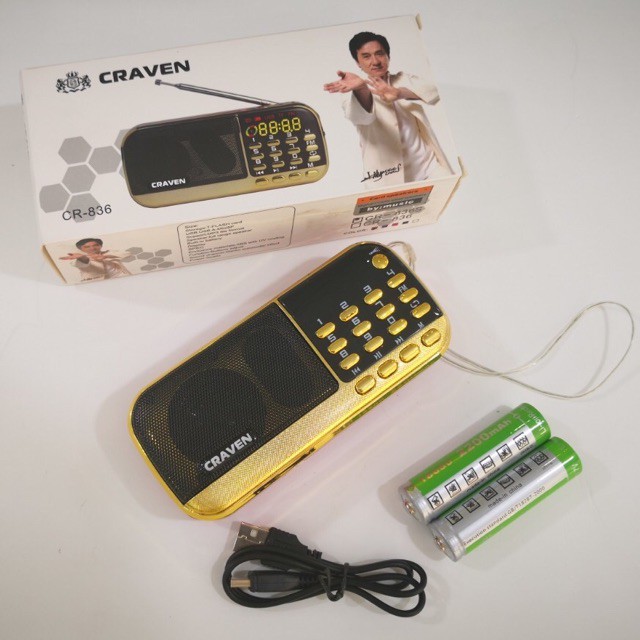 Loa mini Craven CR 836 - 836S 🍁 FREESHIP 🍁 nghe tiếng anh Loa thẻ nhớ ...