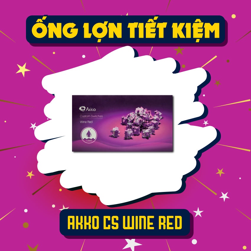 Nút bàn phím AKKO CS switch Wine Red (Đã Lube Sẵn) | Shopee Việt Nam