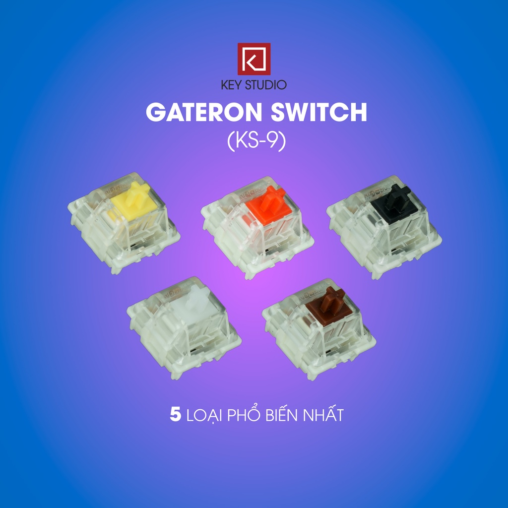 Công tắc thay thế cho bàn phím cơ hãng Gateron Switch 5 loại phổ biến ...