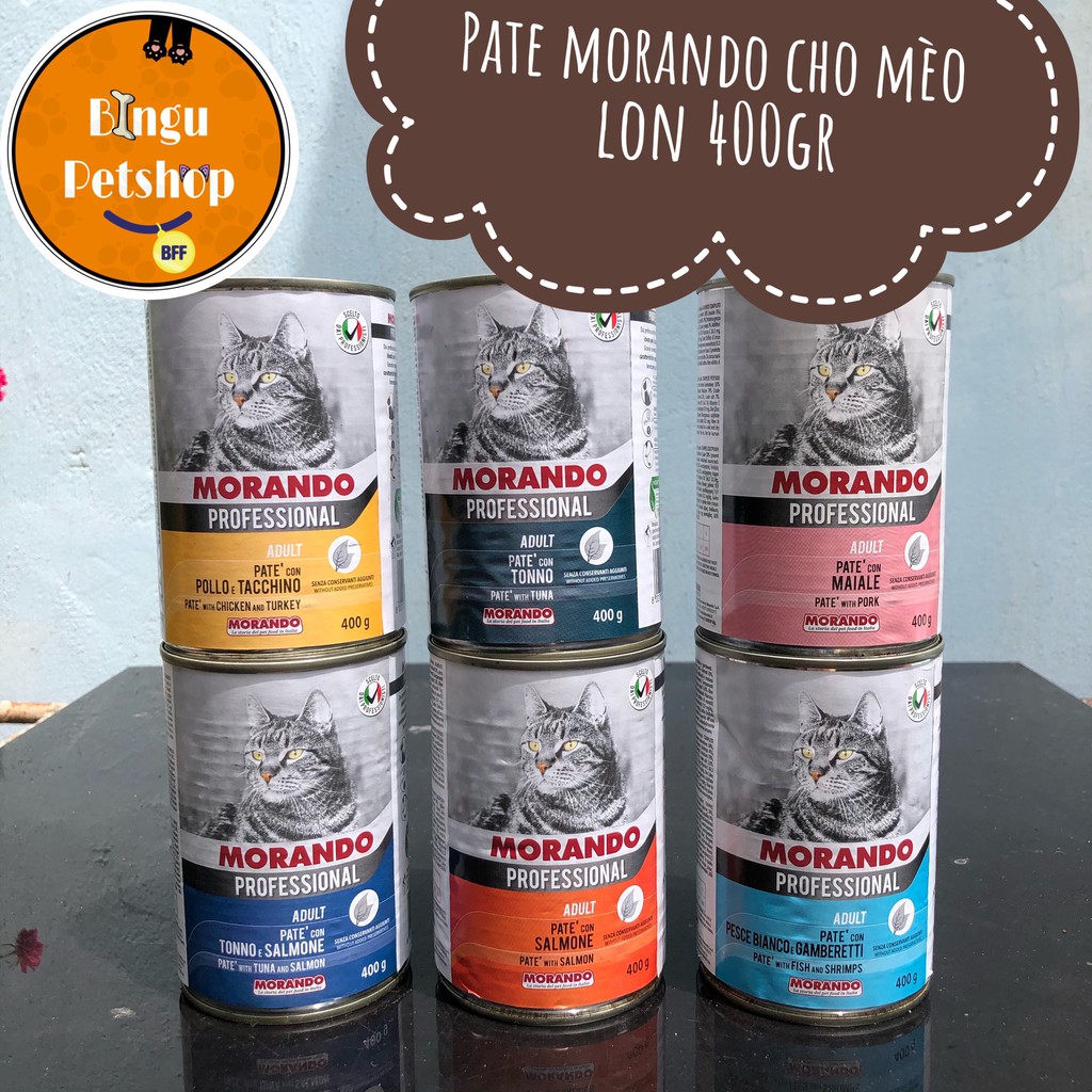 Thức Ăn Cho Mèo Pate Morando Professional Pate Mèo 400g Xuất Xứ ITALY ...