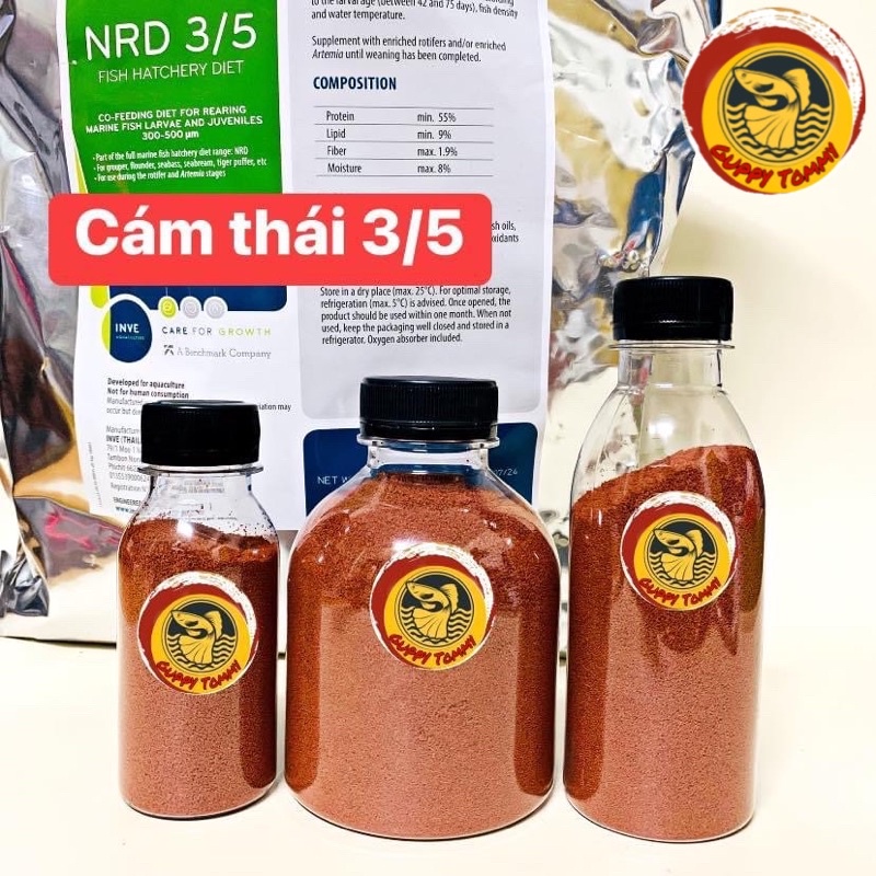 Cám thái INVE NRD 3/5 - 5/8 cho cá 7 màu,guppy,betta,cá thuỷ sinh | Shopee Việt Nam