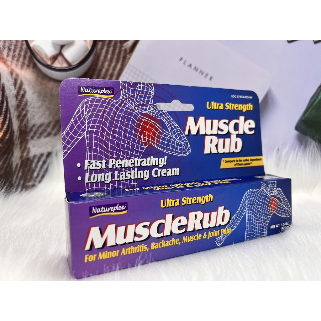 [Hàng Mỹ] Kem xoa bóp làm giảm đau cơ và đau khớp Natureplex Muscle Rub ...