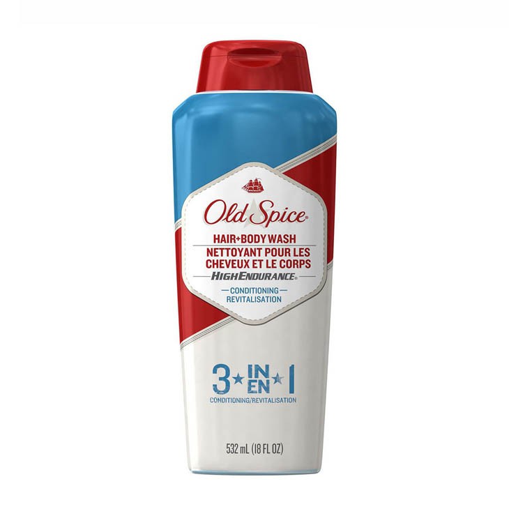 Old Spice High Endurance 3in1 Hair + Body Wash + Conditioning 532ml ...
