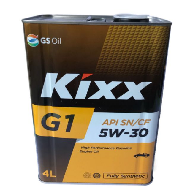 Dầu nhớt tổng hợp xăng 100% Kixx G1 5W30 API SN/GF-5/RC/SF động cơ ô tô, cho oto, xe hơi, xe ga ...