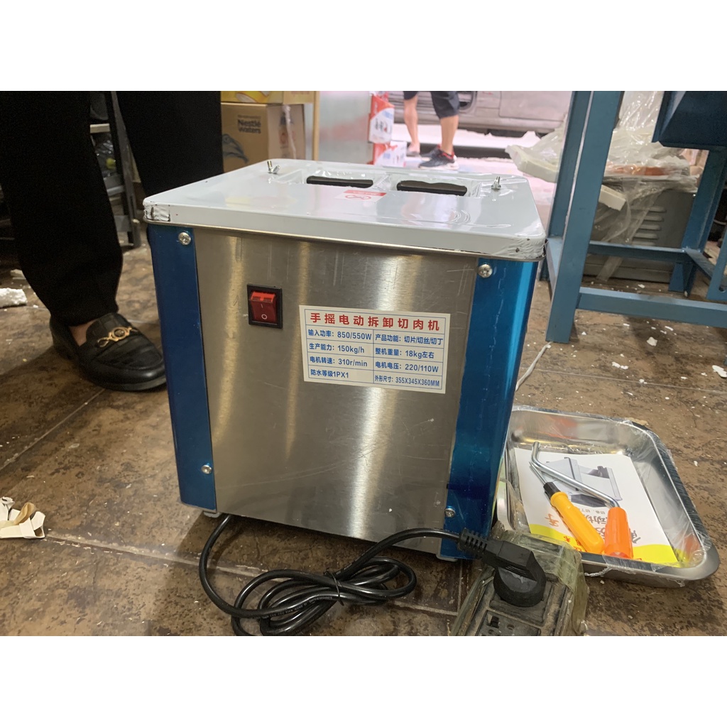 Máy thái tai heo, bì da heo, cắt thịt sống thịt chín, củ quả đa năng 2 ...