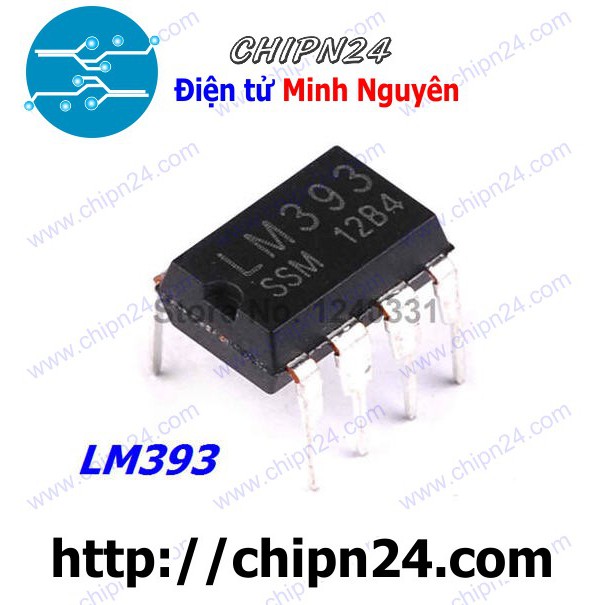 [3 CON] (DIP) IC LM393 DIP-8 (LM393P LM393N LM393M 393) | Shopee Việt Nam