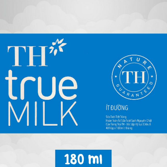 thùng sữa tươi ,ít đường Th true milk 180ml×48 hộp | Shopee Việt Nam
