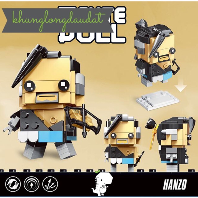 [Có Sẵn] Mini Block - Mô Hình Lắp Ghép - Lego Mini Hanzo Overwatch Size ...