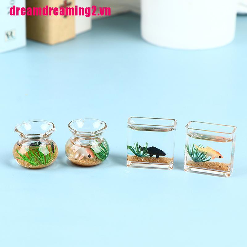 Bộ 2 Mô Hình Cá Vàng Mini Bằng Nhựa Trong Suốt Dùng Trang Trí | Shopee ...