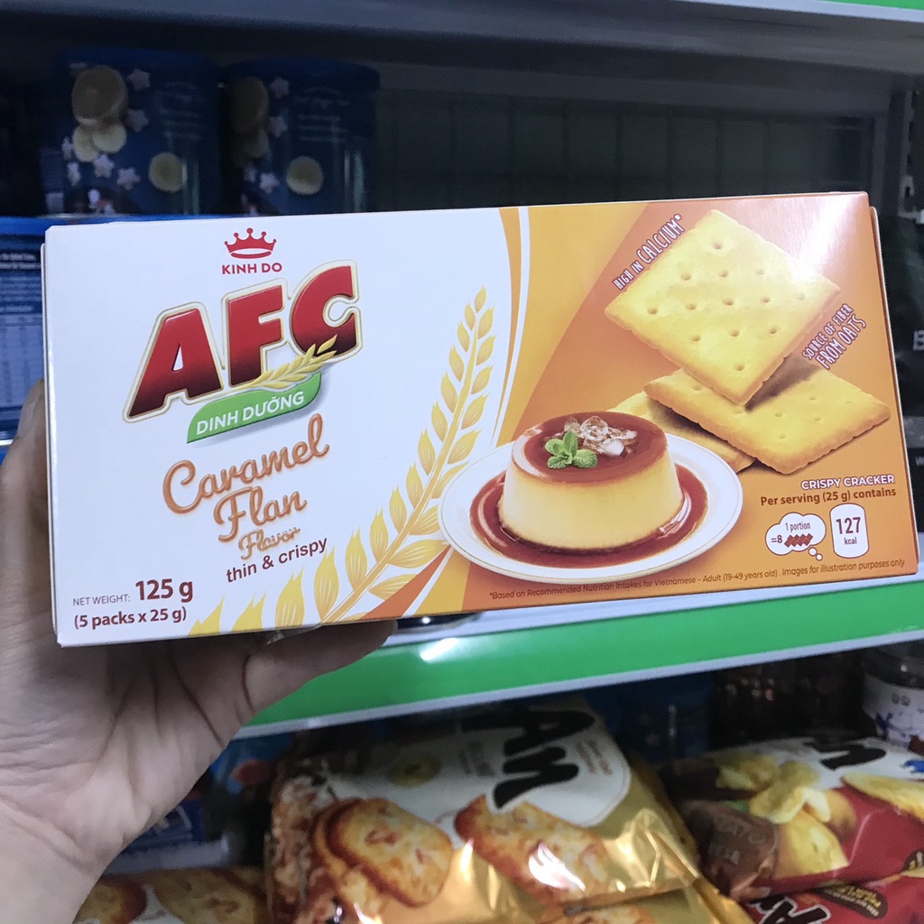 Bánh AFC vị Caramel Flan hộp 125g | Shopee Việt Nam