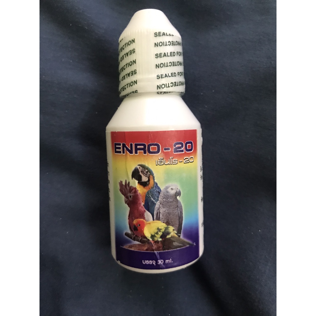 ENRO- 20 Thái chuyên dùng cho các dòng vẹt, chim cảnh,gia cầm chai 30ml ...