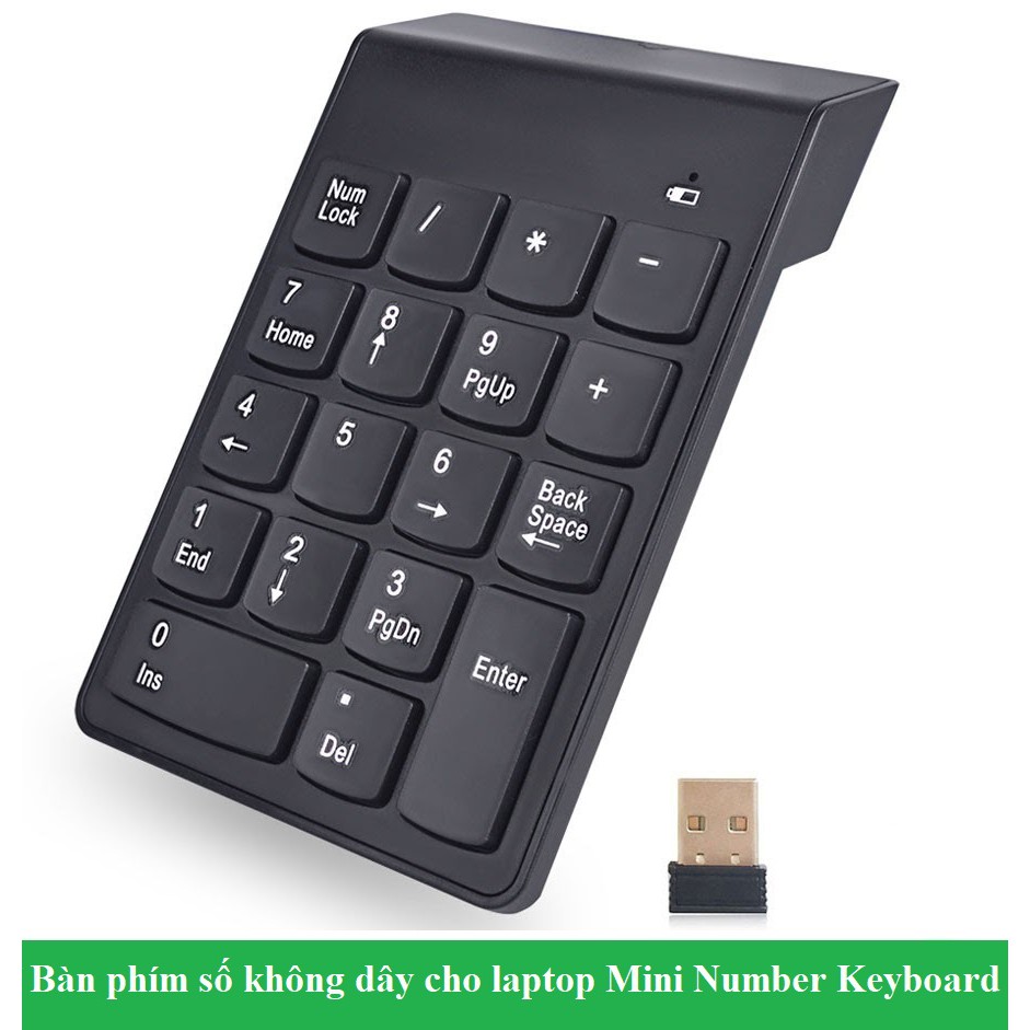 Bàn phím số không dây cho laptop Mini Number Keyboard - SIÊU GIẢM GIÁ ...