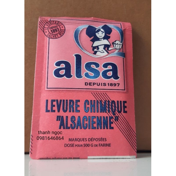 BỘT NỞ ALSA (Bột nổi baking powder) PHÁP gói 11g | Shopee Việt Nam