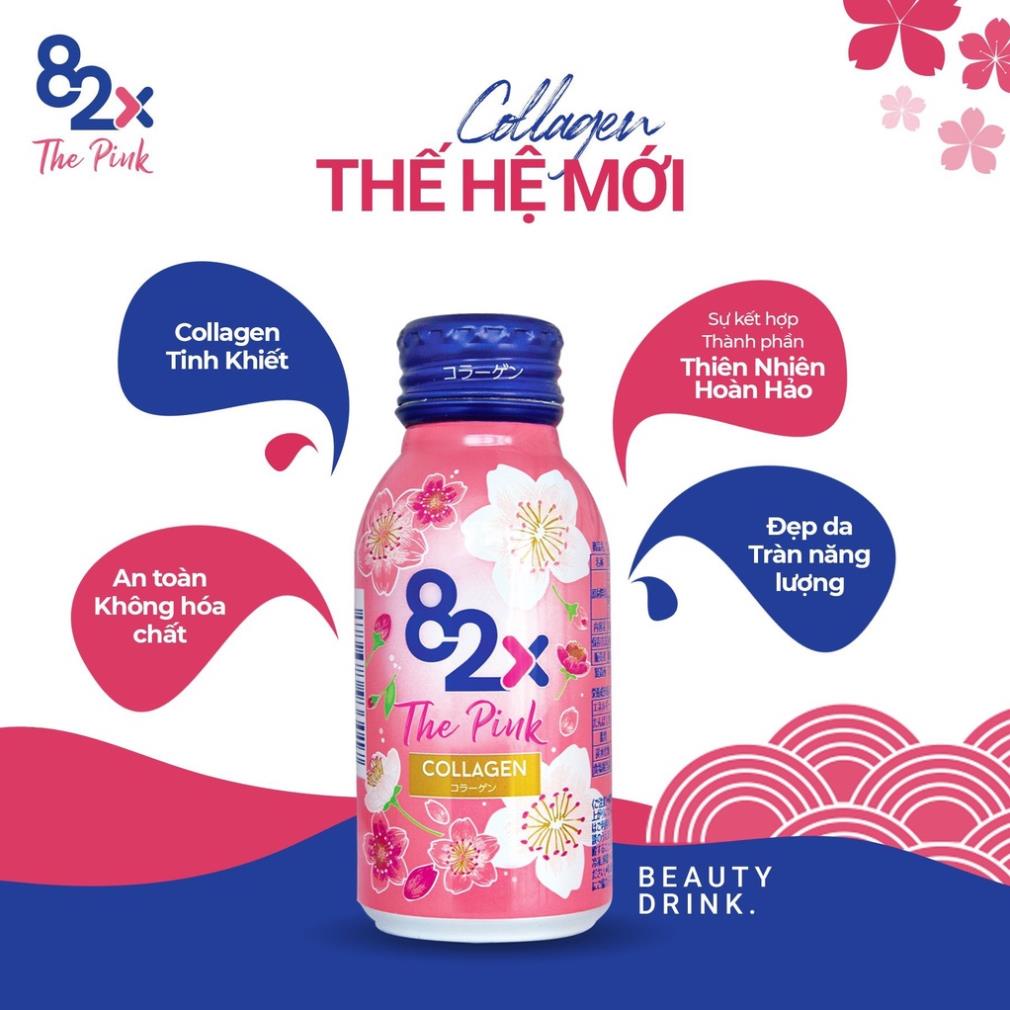 [CHÍNH HÃNG + QUÀ TẶNG] Nước Uống 82X The Pink Collagen, Hàm Lượng ...
