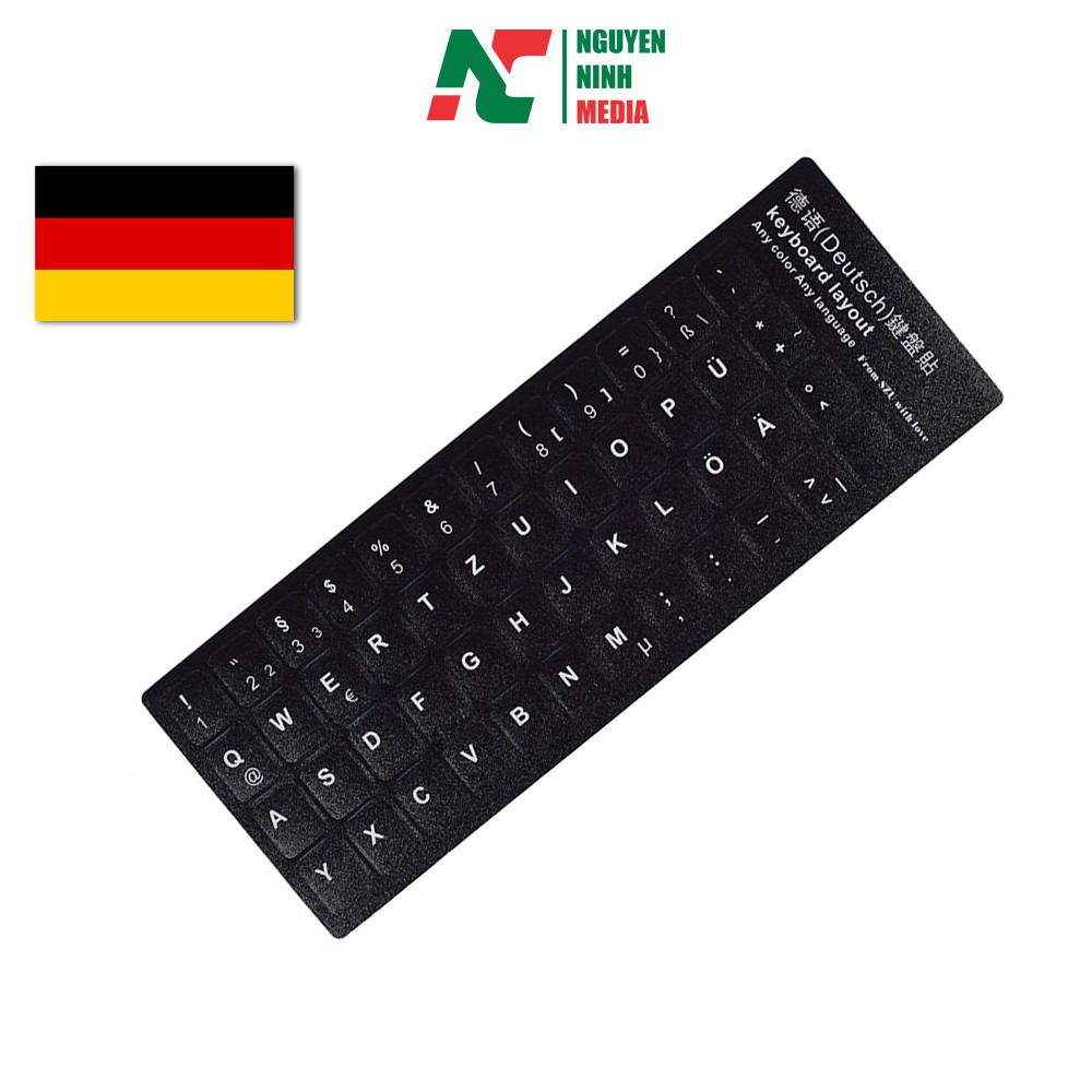 Miếng dán bàn phím tiếng Đức - German Keyboard Stickers (Duetsch ...