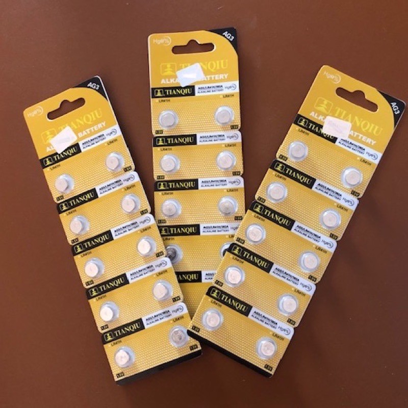 Pin nút áo 1.5v LR41H/192, pin cúc áo TIANQIU AG3-LR41-392A chính hãng ...