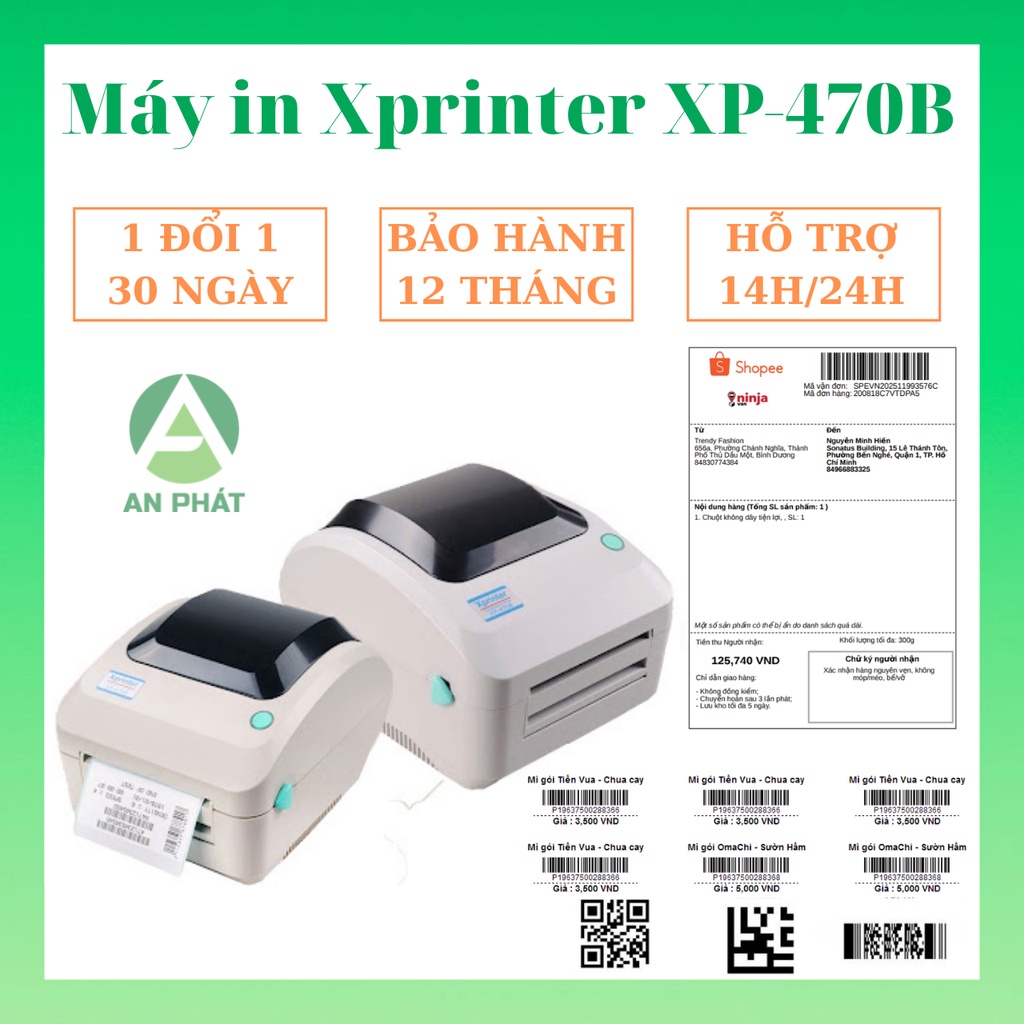 Máy In Mã Vạch Xprinter XP-470B | Shopee Việt Nam