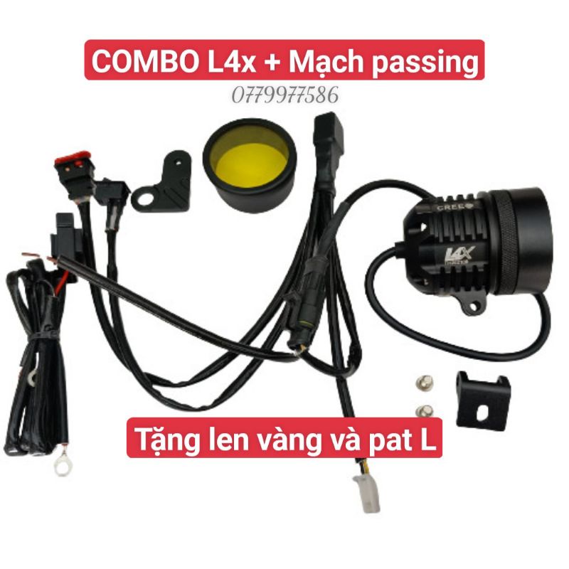 Combo L4x + Mạch Passing cho tất cả dòng xe | Cầu chì riêng | Rắc chống ...