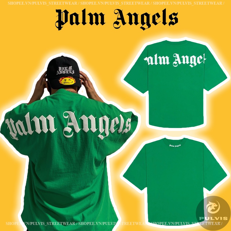 ⚡️[Hight Quality] - Oversize tee Palm Angels Green, áo thun oversize ...