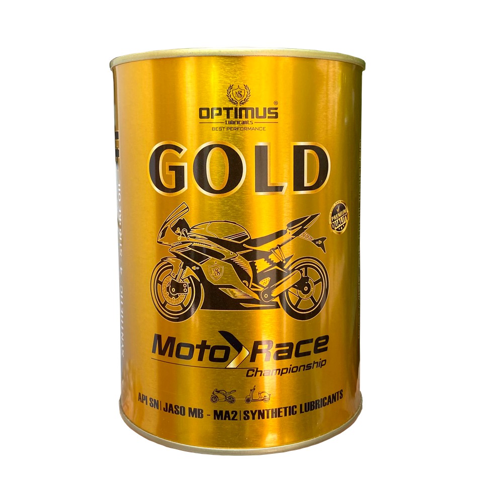 Nhớt động cơ xe gắn máy 4 thì siêu cao cấp OPTIMUS GOLD ® 4T- 1L / API ...