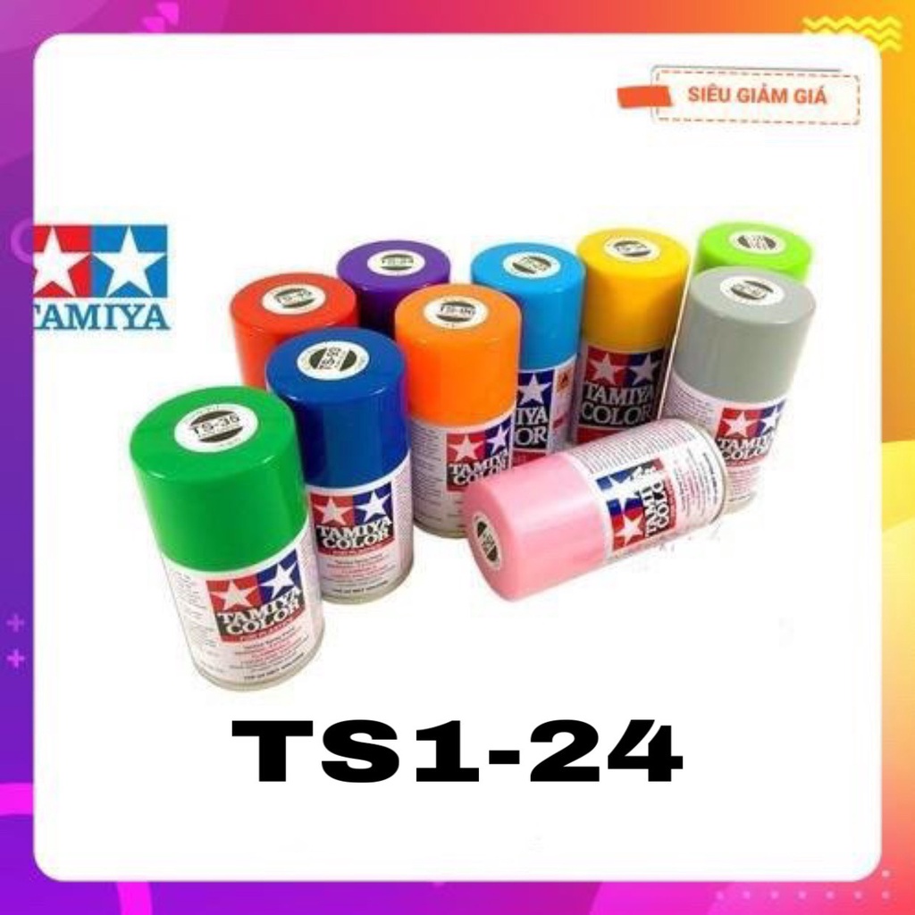 Sơn xịt cho mô hình Tamiya Spray Paint TS1-TS24 - Dụng cụ sơn mô hình ...