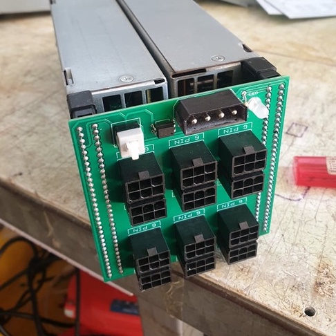Mạch module 6 pin sử dụng trong việc chia tải nguồn server hp460W,750W ...