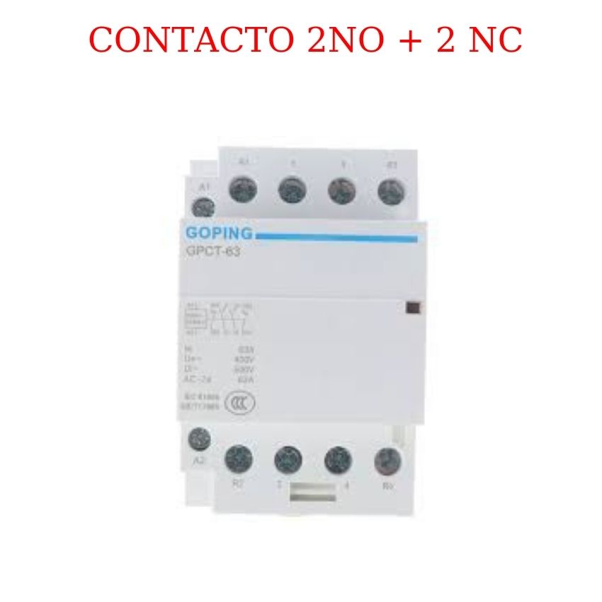 khởi động từ contactor 2No/2NC 63A-220 VAC | Shopee Việt Nam