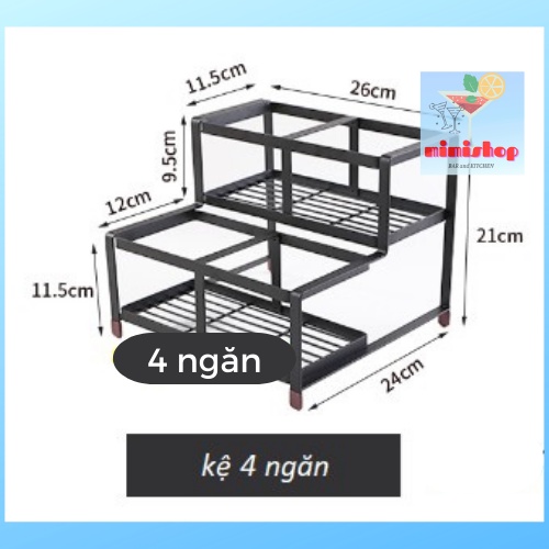 Kệ Đựng Bình Syrup - Dụng Cụ Giá Kệ Đựng Bình Bơm Pump Đường Siro 4 - 6 Ngăn Inox - Dụng Cụ Pha ...