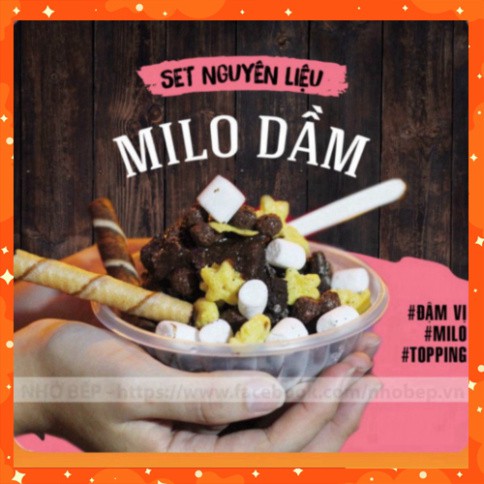 Set Milo Dầm, Ca Cao Dầm ( Set Lớn) Tặng Kèm Công Thức Và Pudding ...