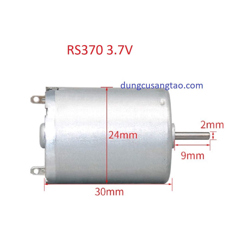 Motor RS370 3.7V / Động cơ RS 370 3.7 VDC | Shopee Việt Nam