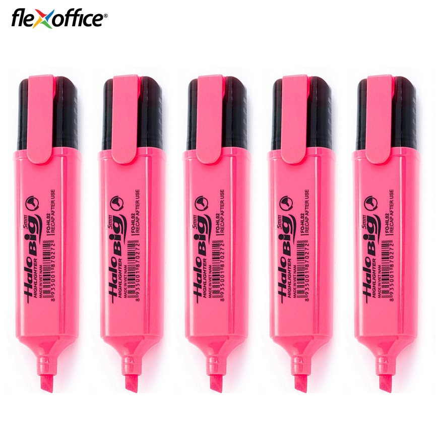 COMBO 5 Bút dạ quang FO-HL02/VN hồng | Shopee Việt Nam