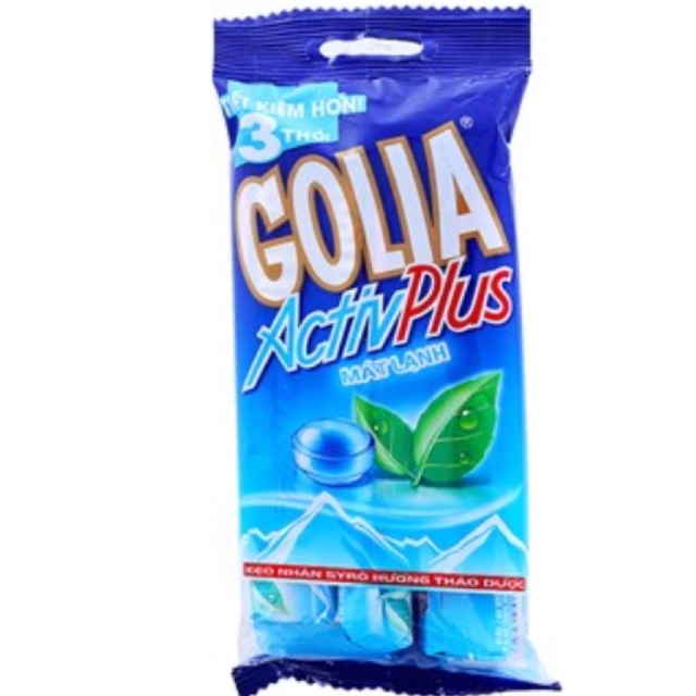 Kẹo Golia Activ Plus nhân siro bạc hà 88,5g (3 thanh) | Shopee Việt Nam
