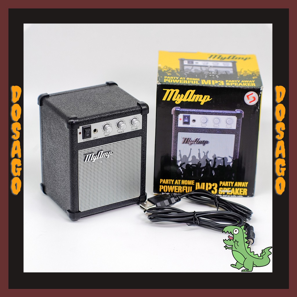 Amply guitar mini thương hiệu MyAmp tặng kèm jack chuyển 6.5 sang 3.5 ...