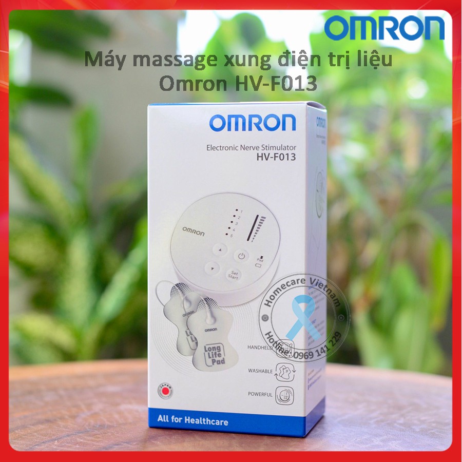 Máy massage xung điện OMRON HV-F013, massage giảm đau, giúp lưu thông máu, nhỏ gọn, dễ sử dụng ...
