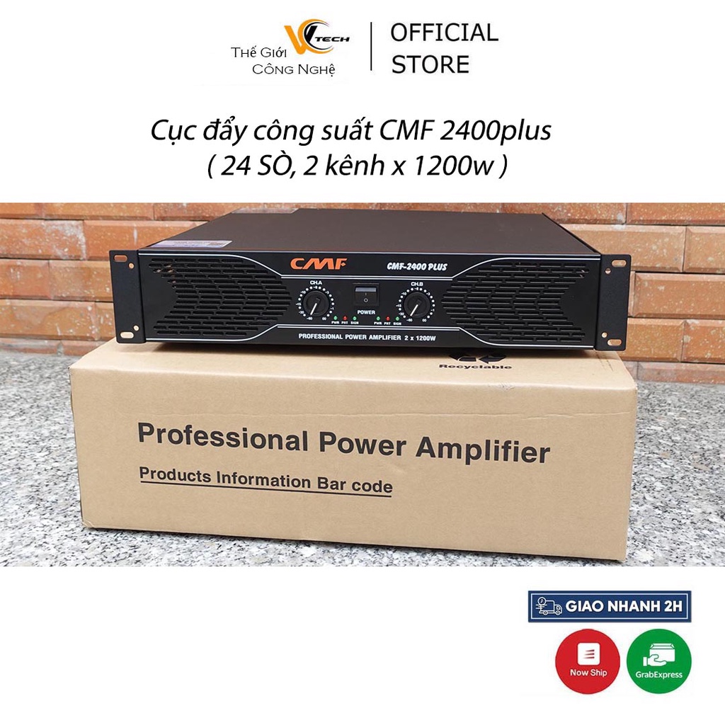 [Chính Hãng] Cục Đẩy Công Suất CMF 2400 Plus 24 Sò 1200W X 2 Kênh | Bảo ...
