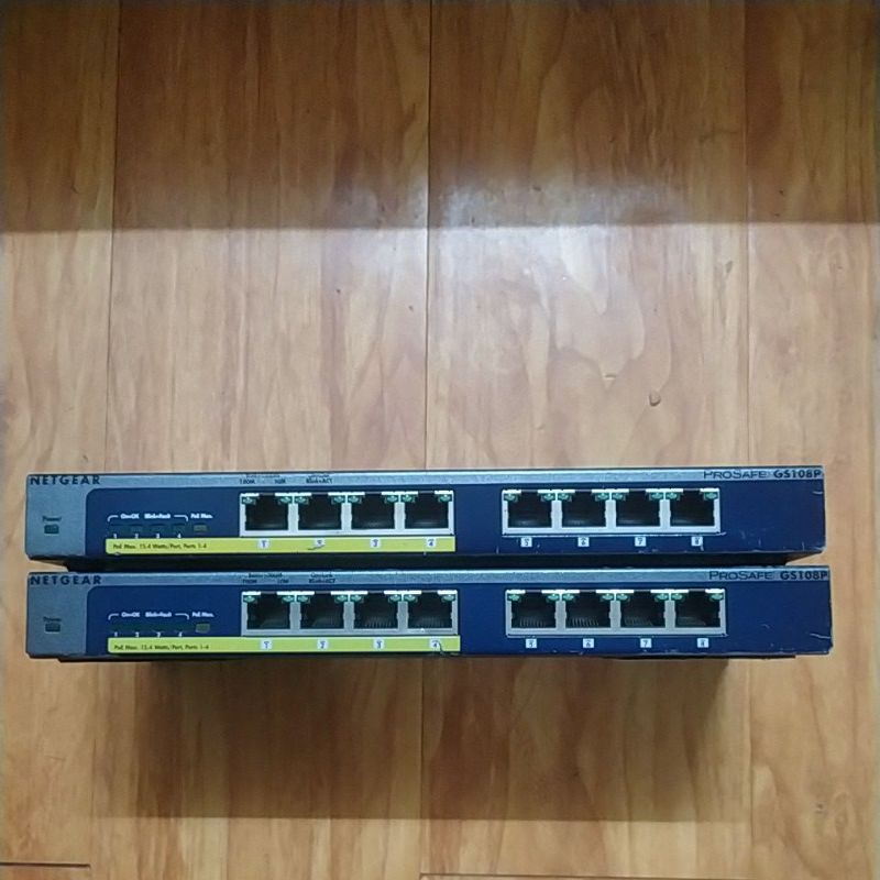 Bộ chia mạng switch POE Netgear GS108P 8-Port Gigabit với 4-Port POE ...
