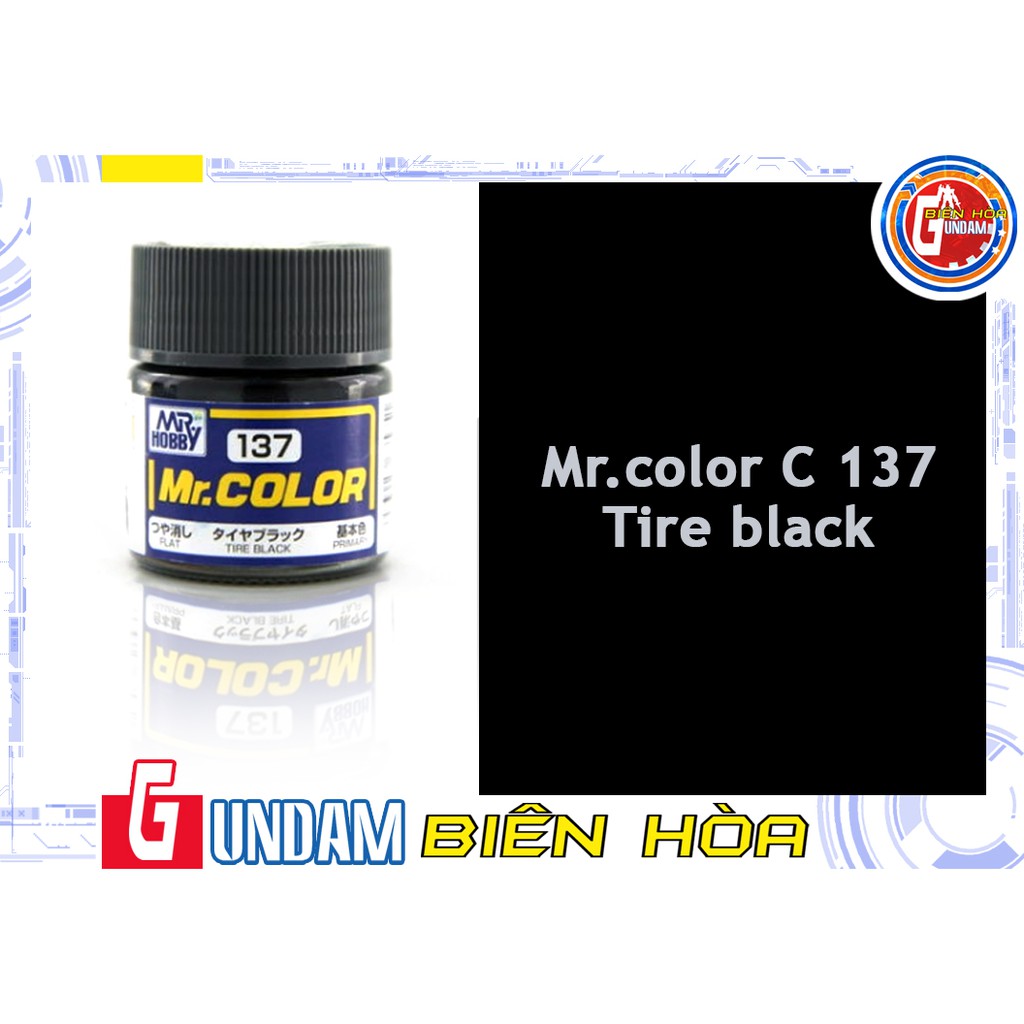 Sơn cho mô hình gundam mr color C137 tire black | Shopee Việt Nam