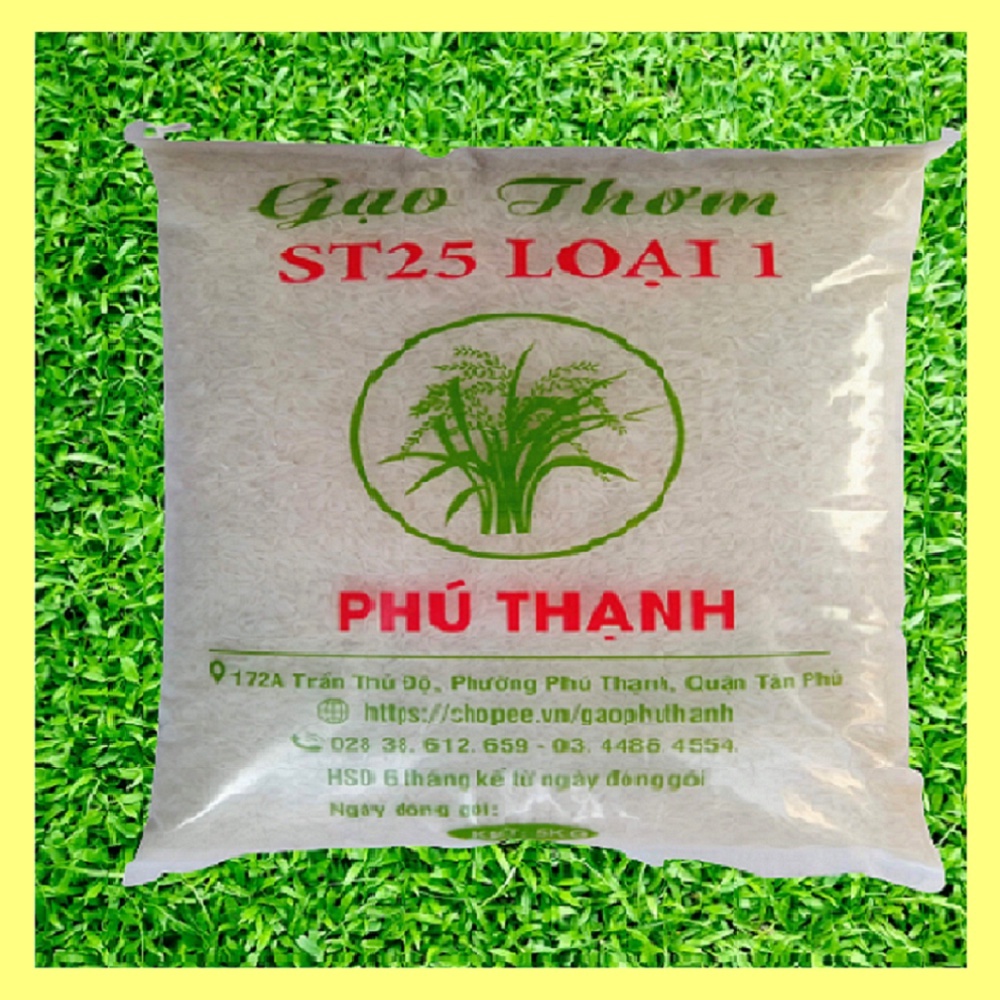 Gạo thơm ngon dẻo đặc sản ST25 loại 1 ( túi 5kg ), Sóc Trăng | Shopee Việt Nam