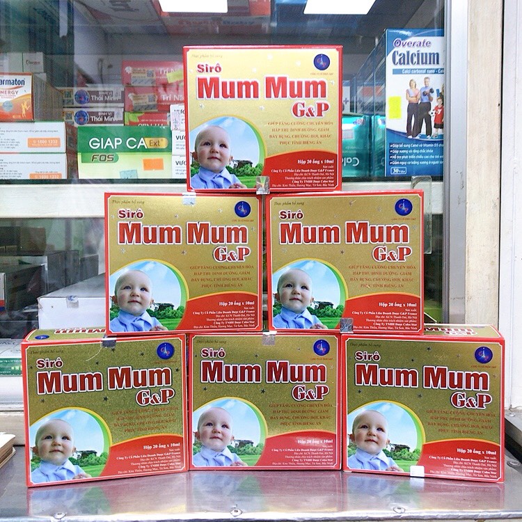 Siro MUM MUM G&P giúp bé ăn ngon, hết biếng ăn (Hộp 20 ống) | Shopee ...