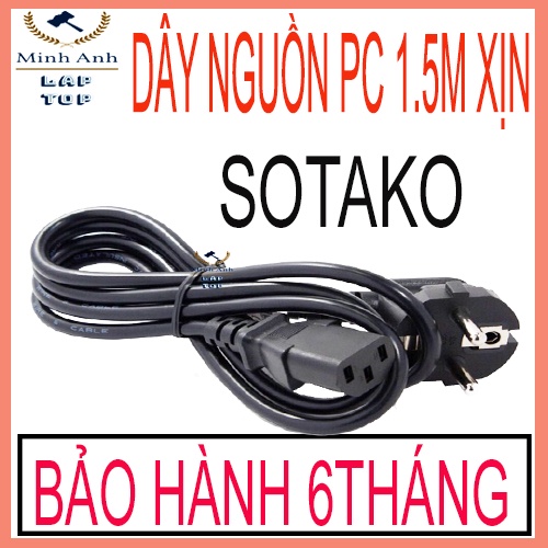 DÂY NGUỒN PC 1.5M XỊN SOTAKO -DÂY CHUYÊN DỤNG ( MÁY IN , NỐI CƠM ĐIỆN ...