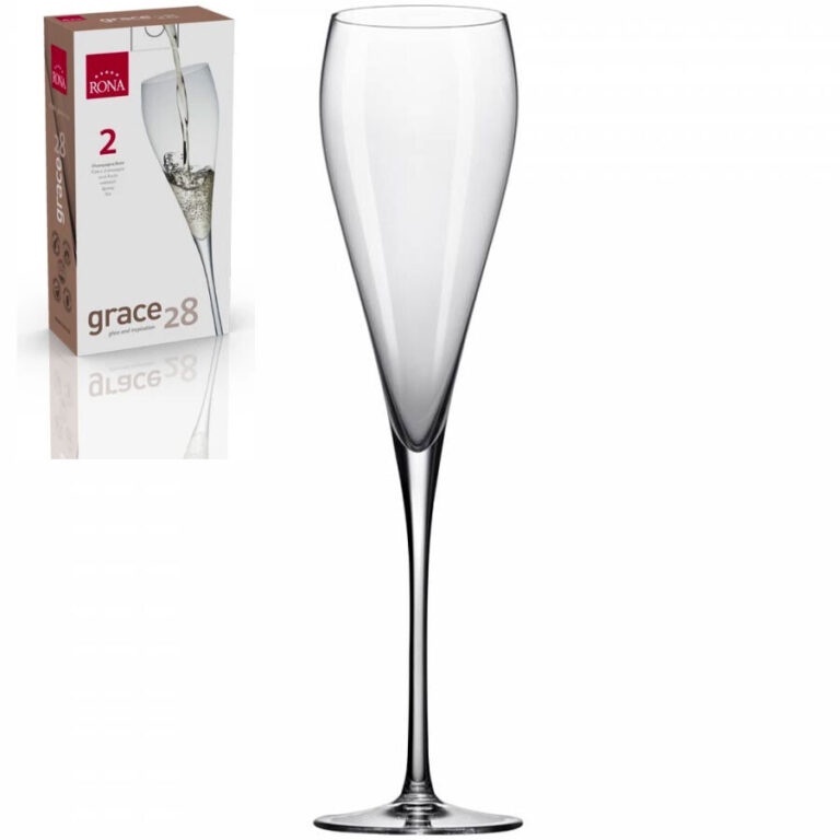 Set 2 ly pha lê champagne Rona Grace Flute 280ml 6835/0 | Shopee Việt Nam