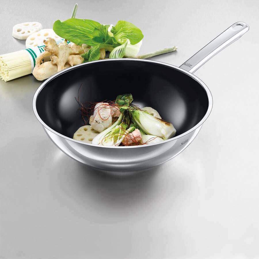 [Hàng Đức chính hãng] Chảo Silit Wok Wuhan 28cm, sử dụng cho bếp từ ...