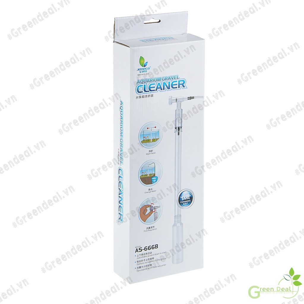 JENECA - Aquarium Cleaner (AS-666B) | Đầu hút cặn phân cá hồ thủy sinh ...