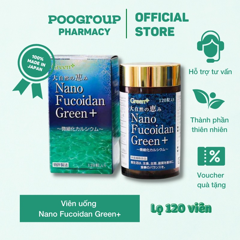 Viên uống Nano Fucoidan Green Plus giúp tăng cường miễn dịch, ngăn ngừa ...