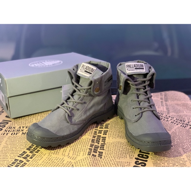 Giày Palladium chính hãng fullbox Nam/Nữ màu xám | Shopee Việt Nam
