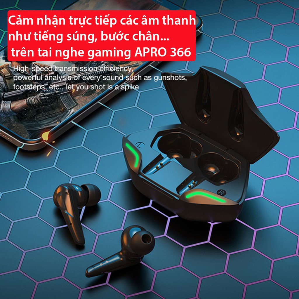 Tai nghe không dây gaming apro 366 - bluetooth chơi game nhét tai - giá ...