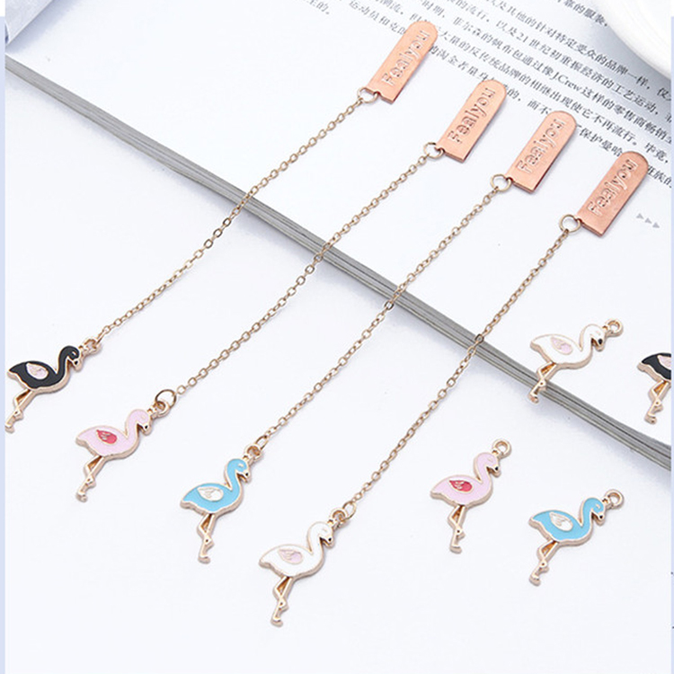 Bookmark Đánh Dấu Sách Bằng Kim Loại Hình Chim Hồng Hạc | Shopee Việt Nam
