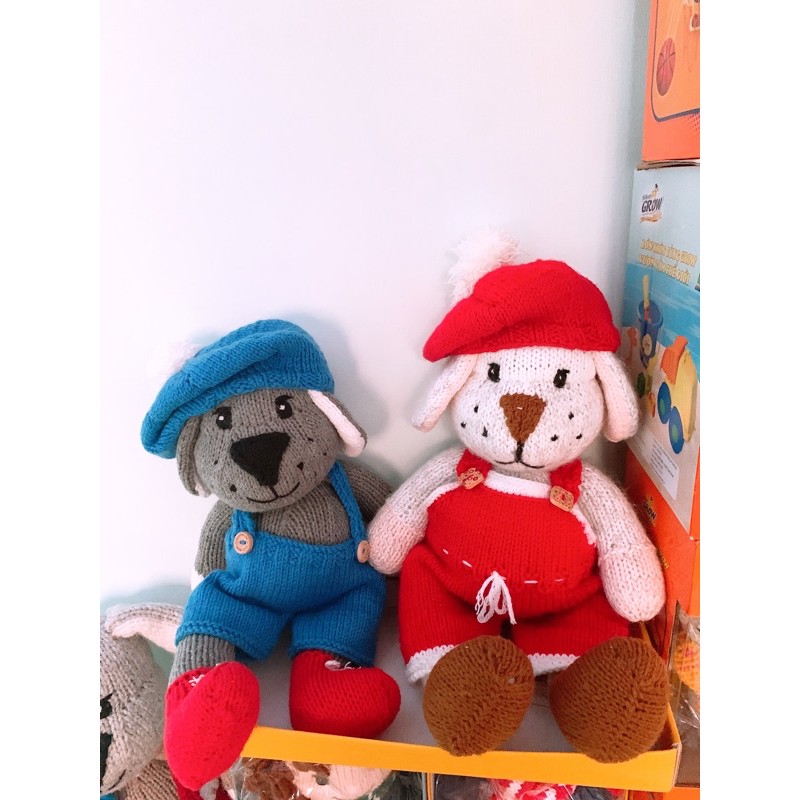 Chó len handmade ( đan từ sợi len Milk cotton và mohair) | Shopee Việt Nam