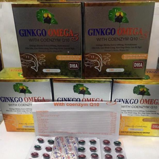 GINKGO OMEGA 3 Hoạt huyết dưỡng não 100 viên | Shopee Việt Nam